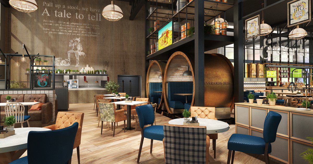 Book a table in The Beer Hall | Everards Meadows